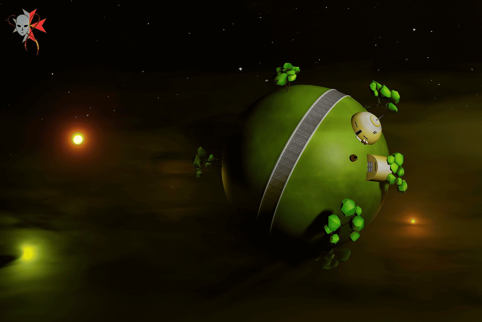 Portfolio –My 3d Model-Dragon Ball King Kai Planet animation