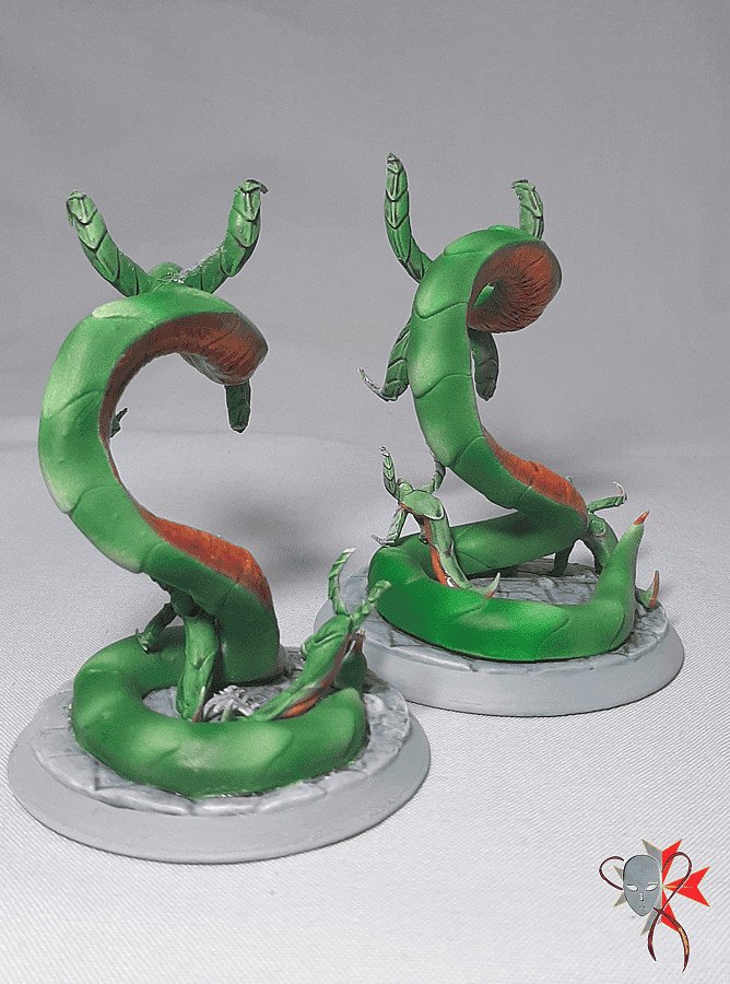 Grick Miniature set - 2 Hand Pro painted miniatures