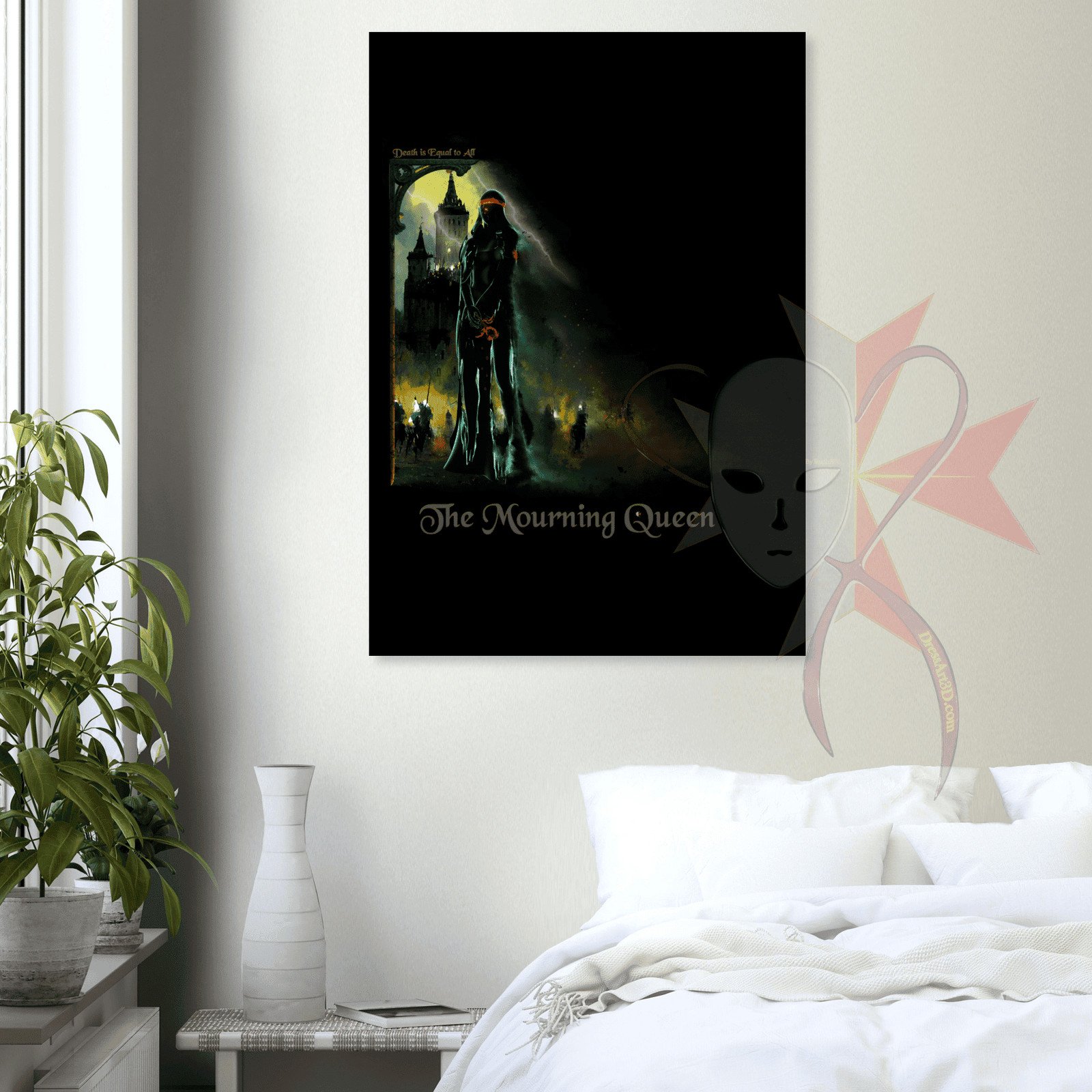 The Mourning Queen - Aluminum Print - dressart3d.com
